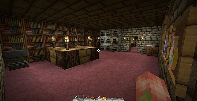 Large Wood/ Cobblestone House Minecraft Map