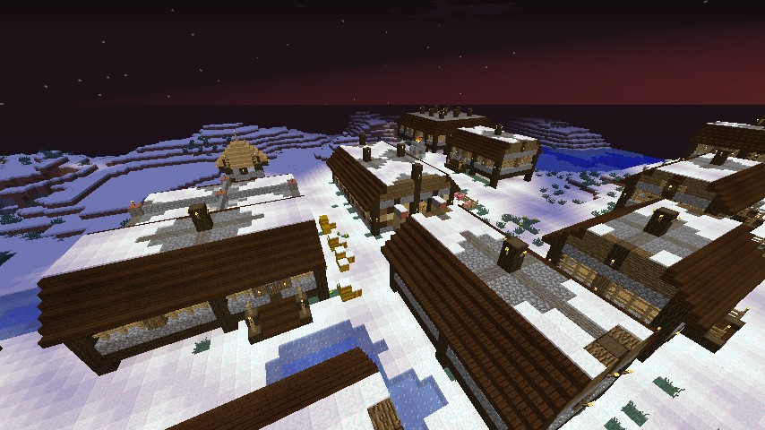Winter Town Minecraft Map