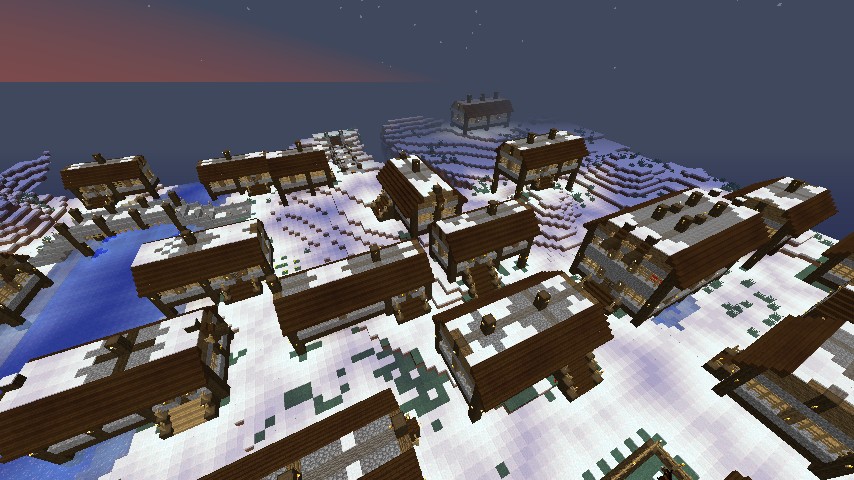 Winter Town Minecraft Map