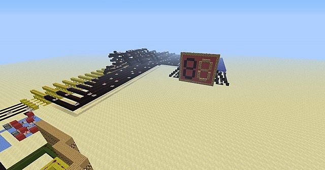 RedStone calculator Minecraft Map