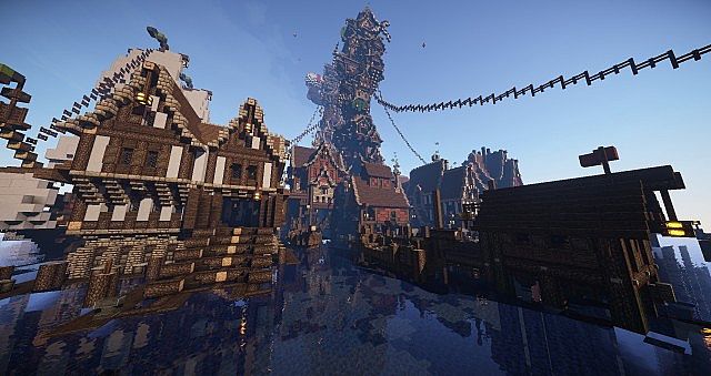 Salthaven 2.0 - City on the water Minecraft Map