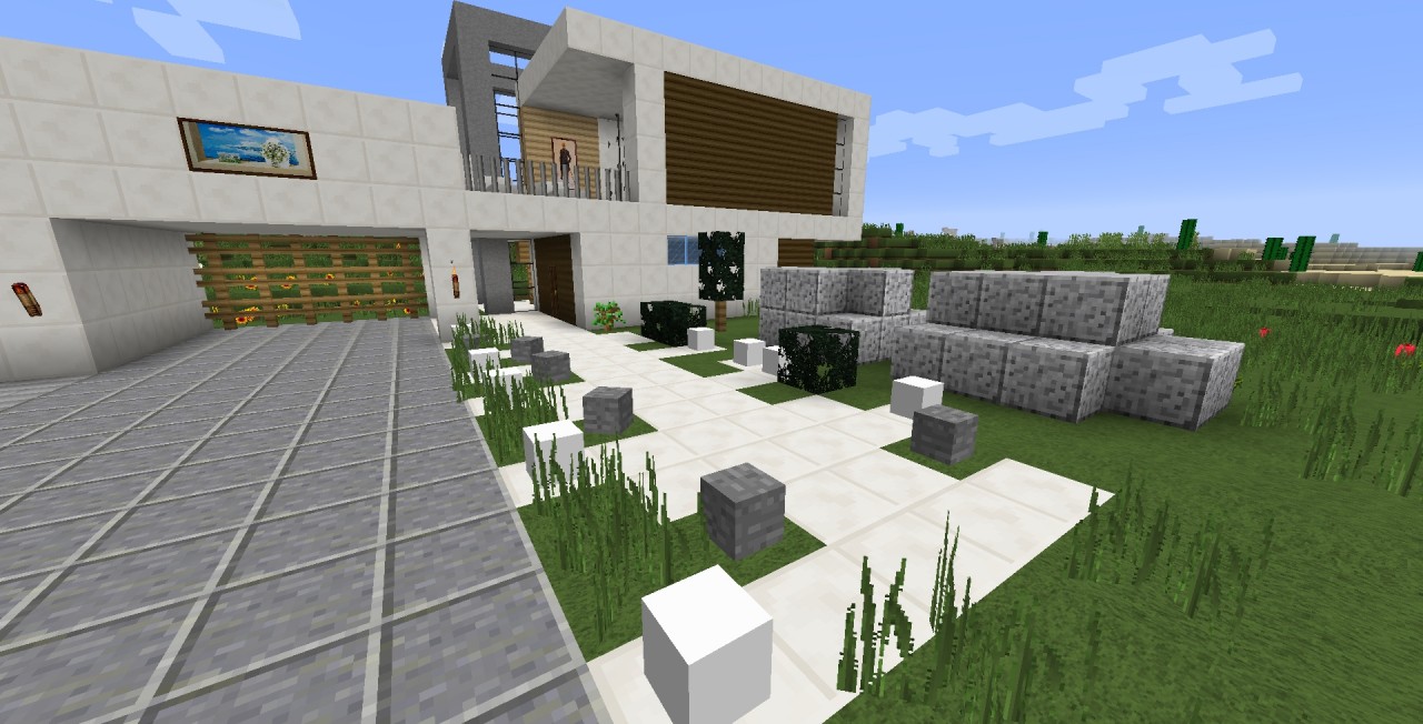 Small, but Fancy Modern House (No Interior) Minecraft Map