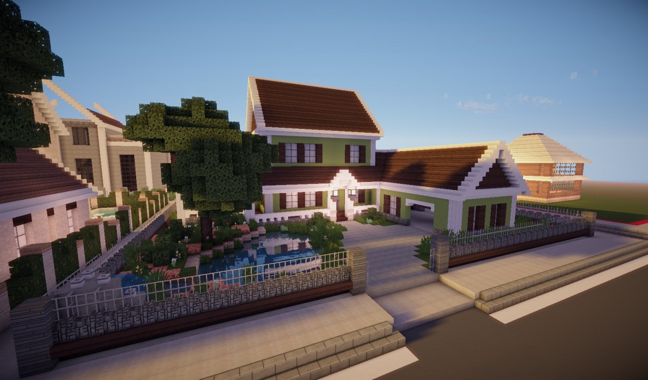 Cybria City : Colonial House Build#3 Minecraft Map