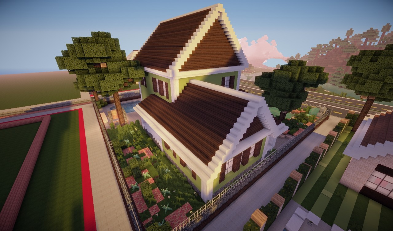 Cybria City : Colonial House Build#3 Minecraft Map