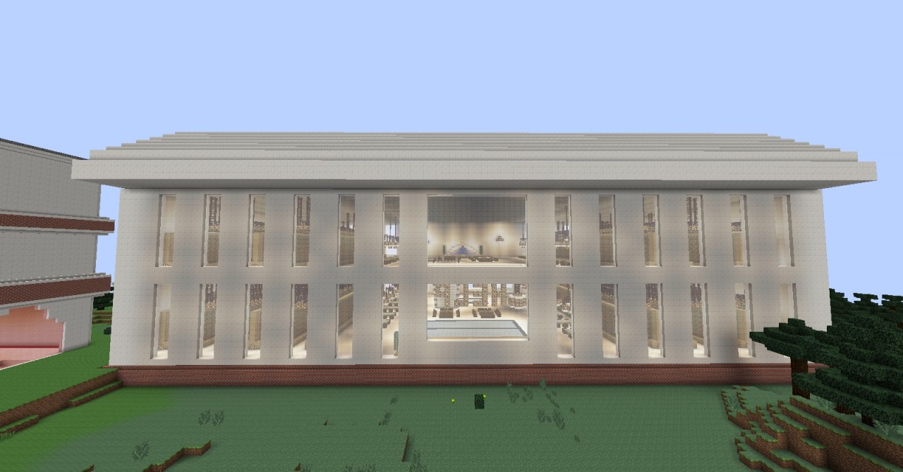 Quartz Library Minecraft Map