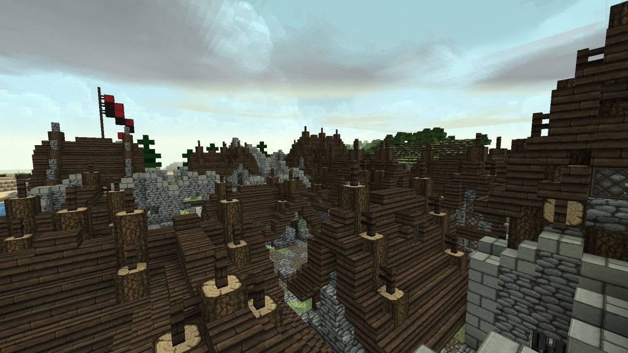 Medieval fort (Whiterun inspired) Minecraft Map