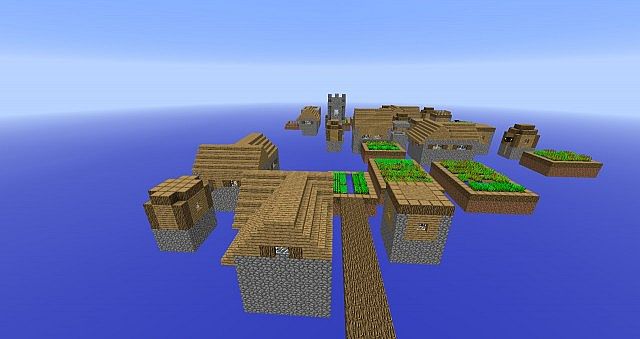 Sky Village Survival Minecraft Map