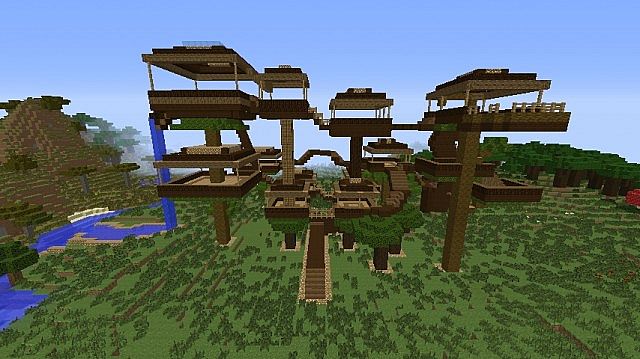 Tree Village Minecraft Map