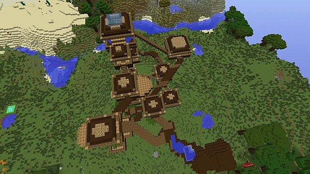 Tree Village Minecraft Map