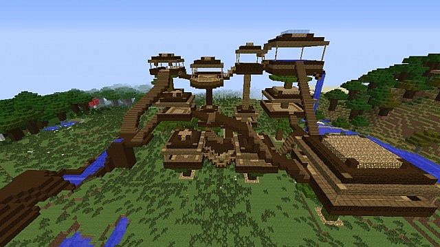 Tree Village Minecraft Map