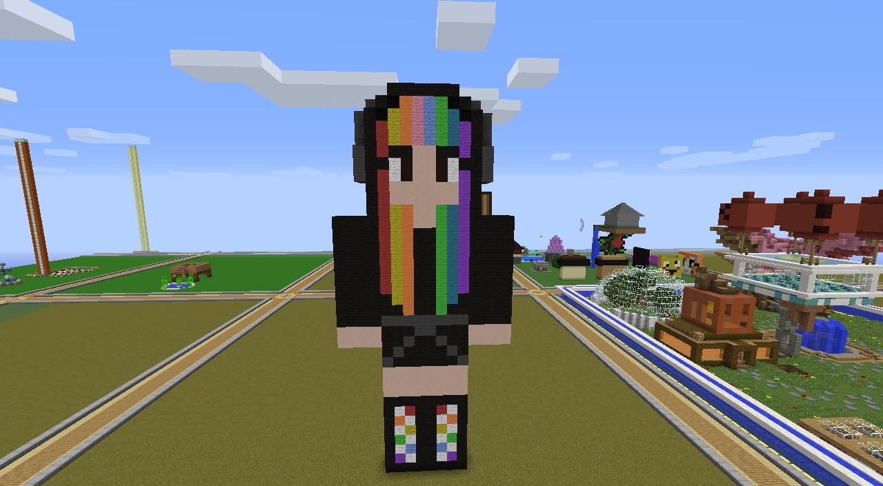 Rainbow Skin Model Minecraft Map