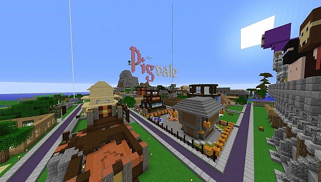 Pigvale - Minecraft Town - SCHEMATIC DOWNLOAD Minecraft Map