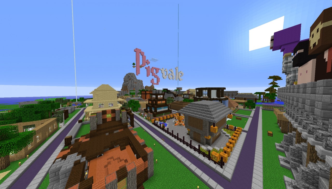 Pigvale - Minecraft Town - SCHEMATIC DOWNLOAD Minecraft Map