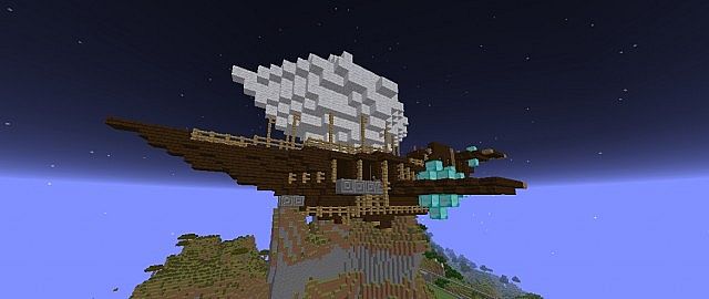 Small Cargo Airship Minecraft Map