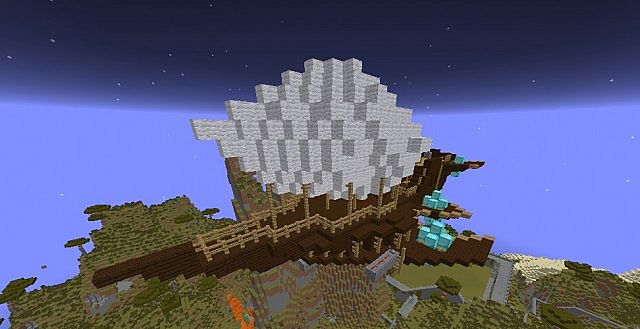 Small Cargo Airship Minecraft Map