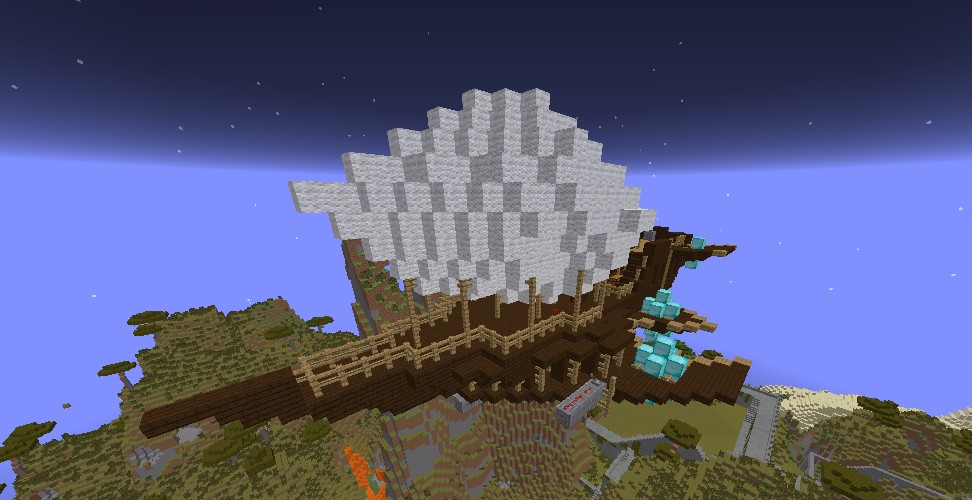 Small Cargo Airship Minecraft Map