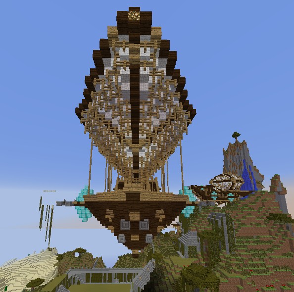 Large Cargo Airship by Deathgornom Minecraft Map