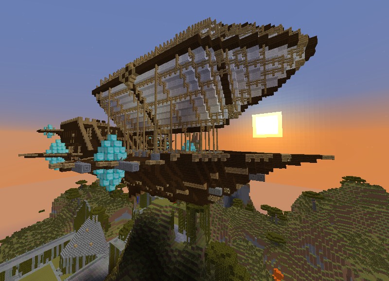 Large Cargo Airship by Deathgornom Minecraft Map