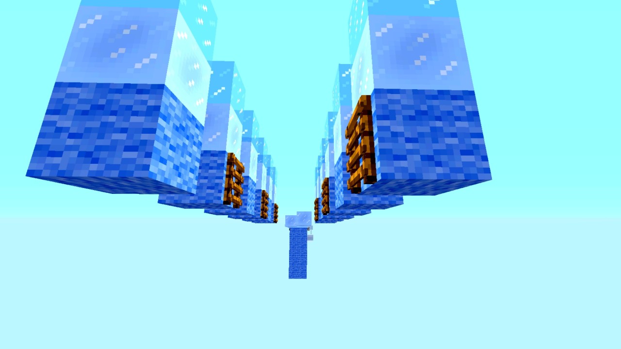 BLOCKY SKY RUN -Zanql Minecraft Map