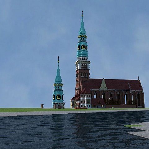 St. Nicholas Church Pre Fire Build, Hamburg, Germany Minecraft Map