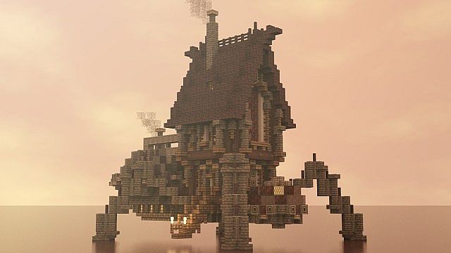 Steampunk Spider House- AWB Build Battle 1 hour build Minecraft Map