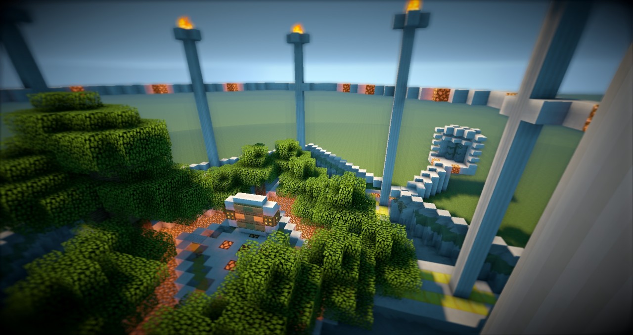 Small server spawn point (DOWNLOAD) - Featuring gates, large area ...