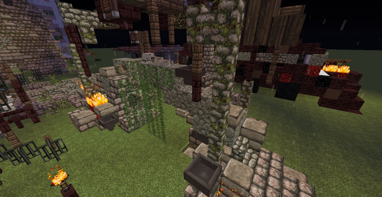 minecraft building style: zombie apocalypse Minecraft Map