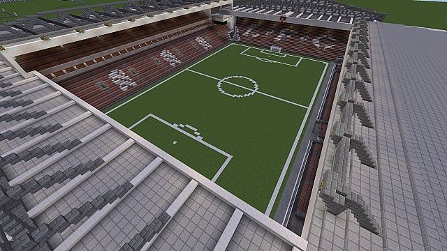 Anfield in Minecraft, Home of Liverpool FC Minecraft Map