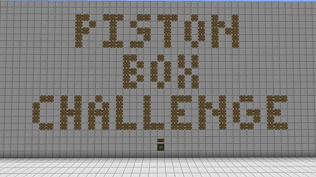 Piston Box Challenge Minecraft Map