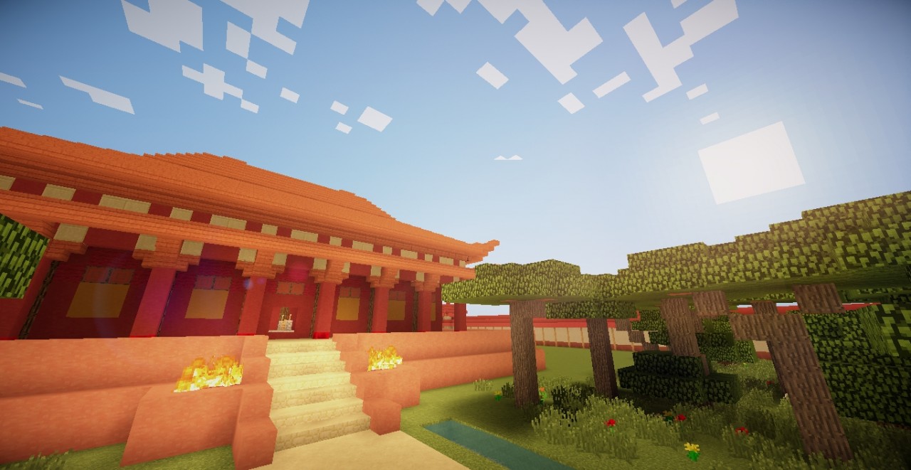 Minecraft Chinese Inspired Temple Minecraft Map