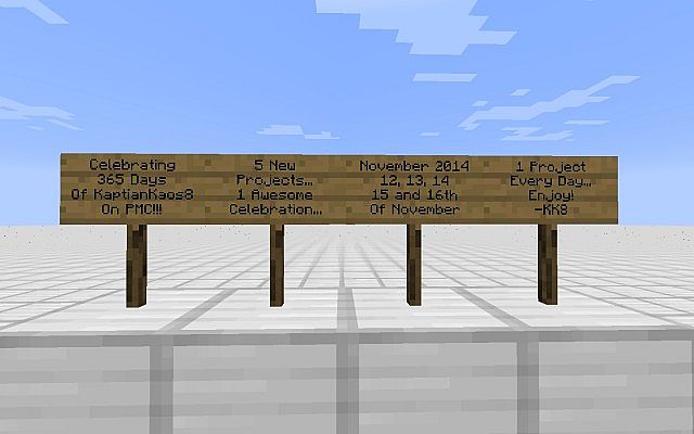 November Celebration! 2014 Minecraft Map