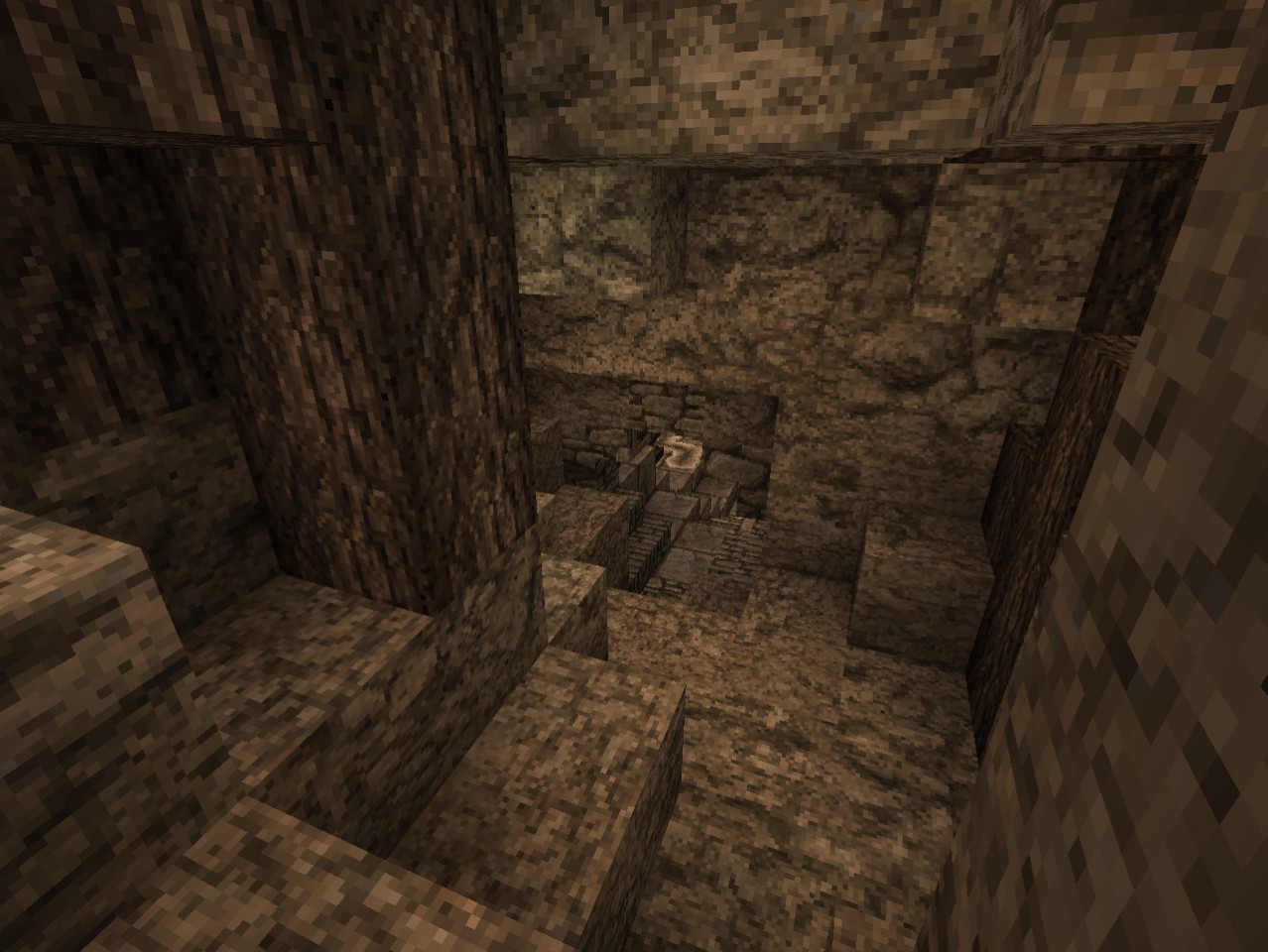 Big camp/basemant + custom trees (Project Xiq) Minecraft Map