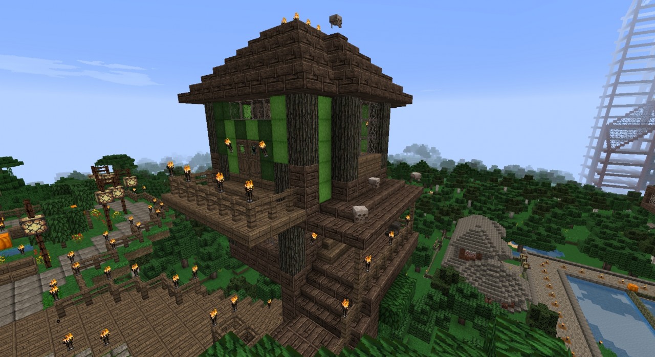 house building world Minecraft Map