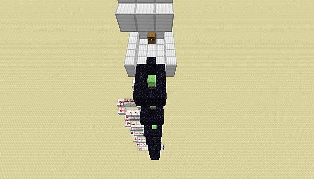 8* Slime Block Elevator Minecraft Map