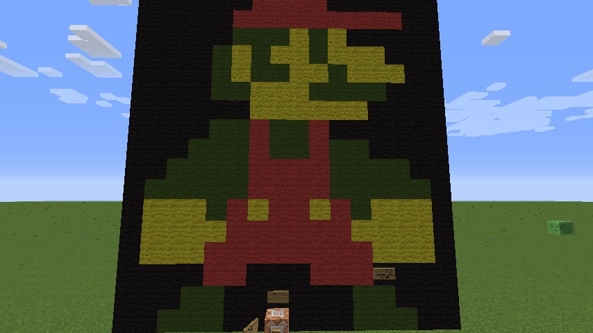 infinite staircase and 8 bit mario Minecraft Map