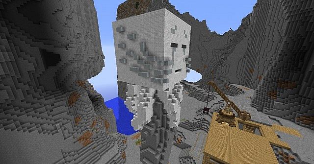 Sitting Ghast statue Minecraft Map