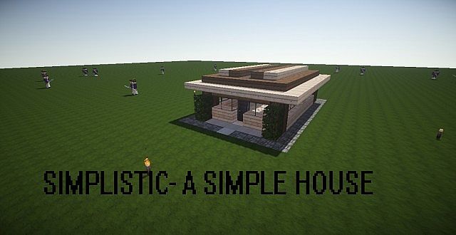 Simplistic | A Simple Starter House Minecraft Map