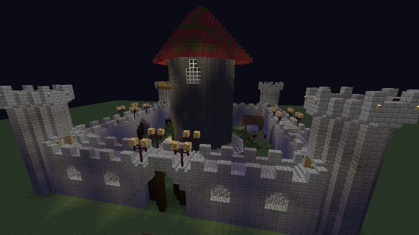 Beautiful Castle with a Tower Minecraft Map