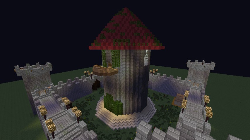 Beautiful Castle with a Tower Minecraft Map