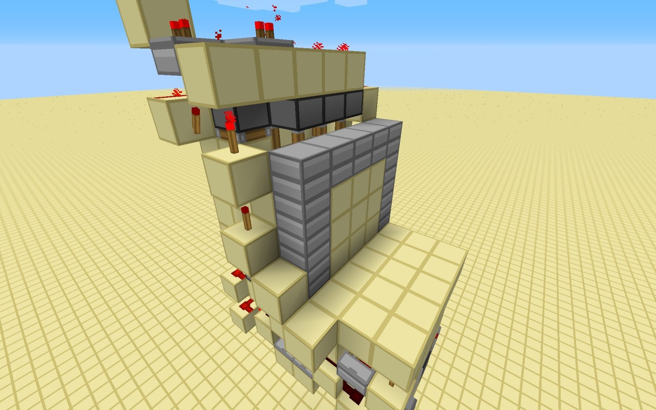 3x3 Flush Piston Door v2 Minecraft Map