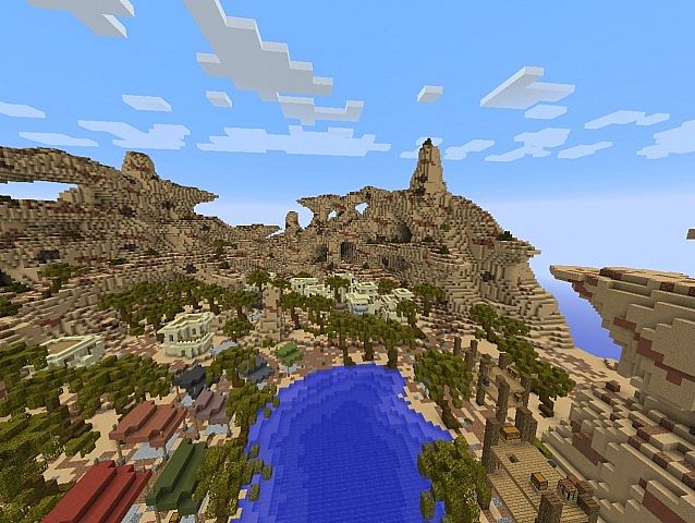 A Desert Oasis - PvP Map (Free Download) Minecraft Map
