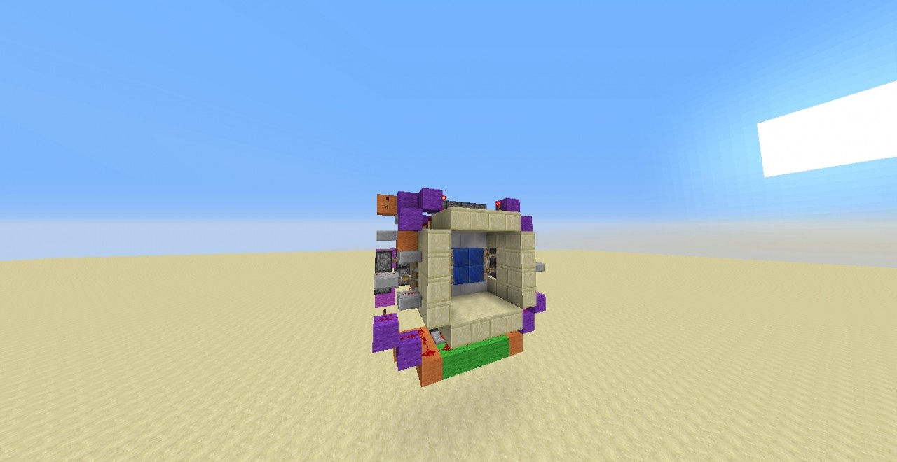 4x4 Piston Door - DextroBuilds Minecraft Map