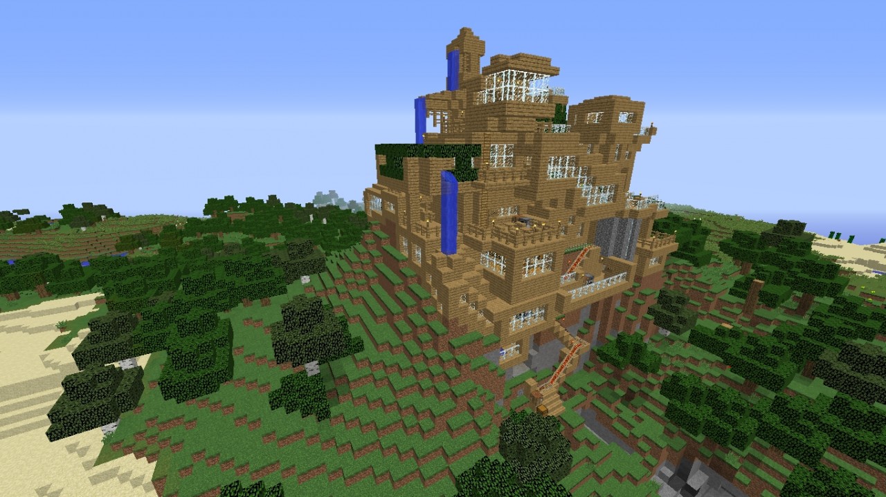 cliffside villa endgame Minecraft Map