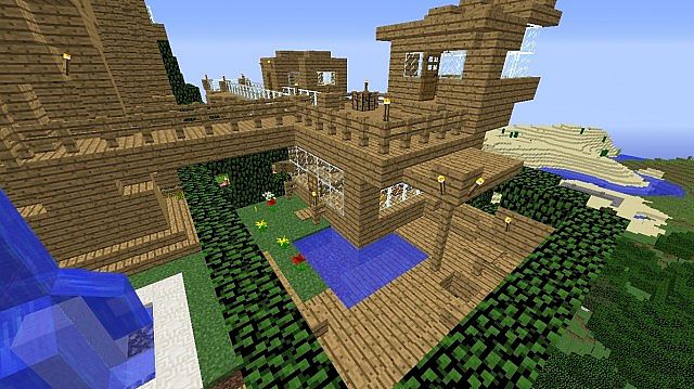 cliffside villa endgame Minecraft Map