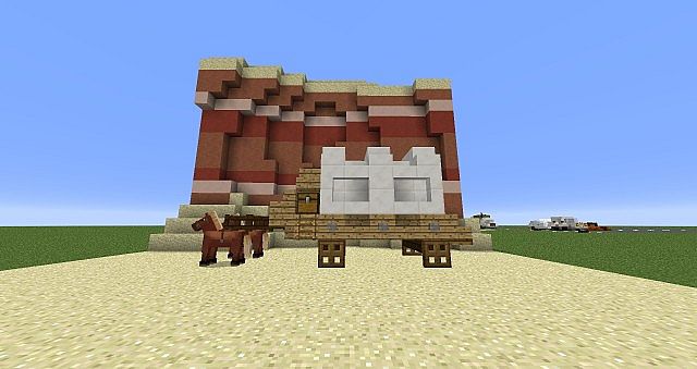| vehicle | wild west wagon Minecraft Map