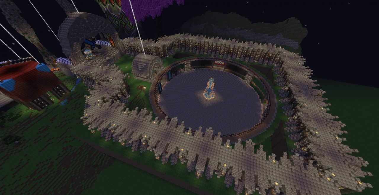 Spawn with PVP Arena Minecraft Map
