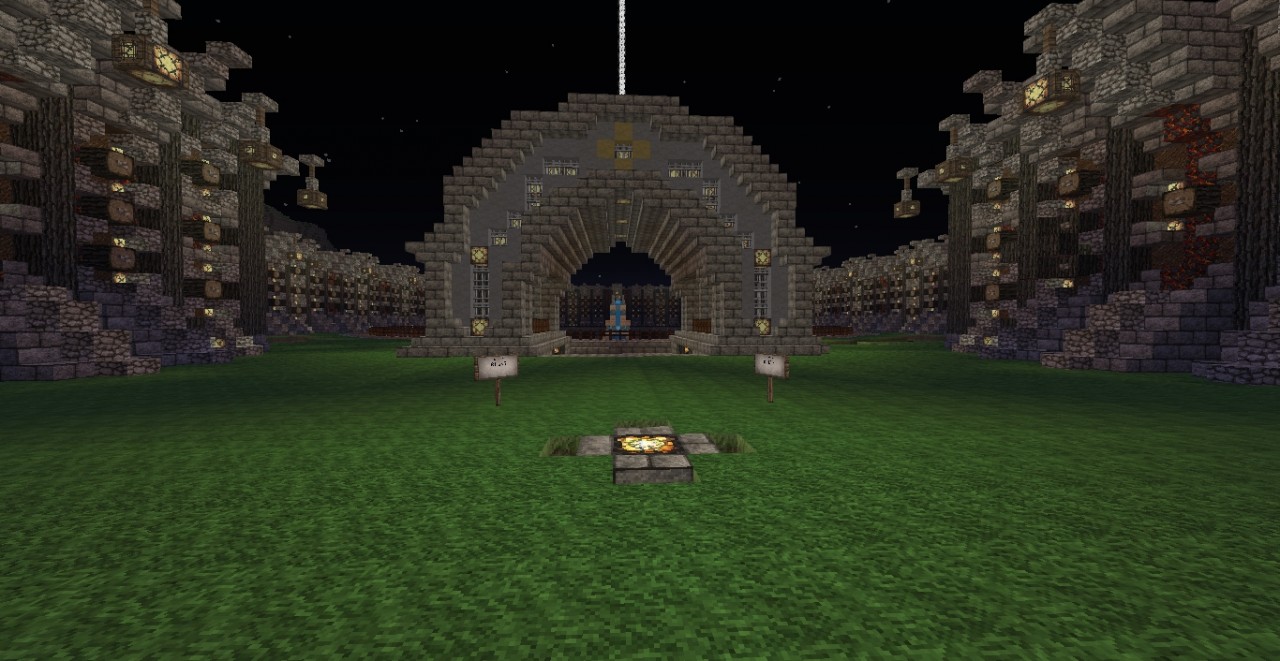 Spawn with PVP Arena Minecraft Map