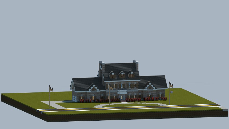 Traditional colonial style home Minecraft Map