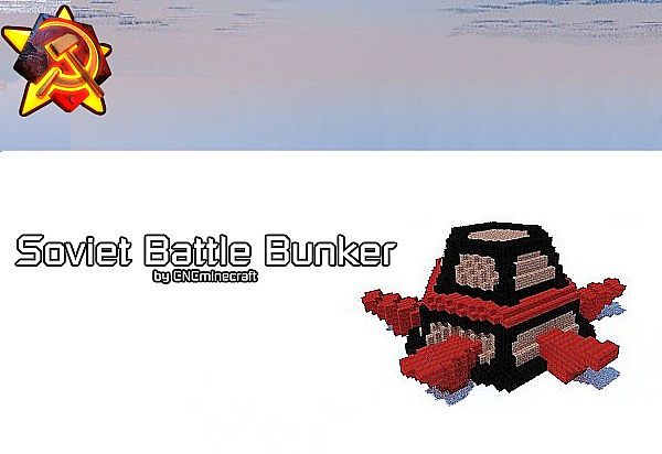 Soviet Battle Bunker (Red Alert 2) Minecraft Map