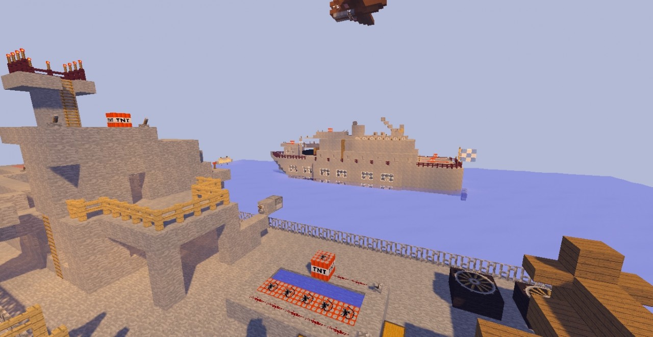 TNT Ship Battle Minecraft Map